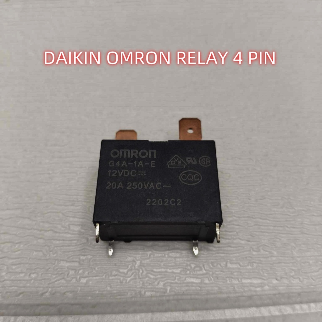 Relay daikin omron 4 pin/G4A-1A-E 20A 12VDC /high quality/250VAC ...