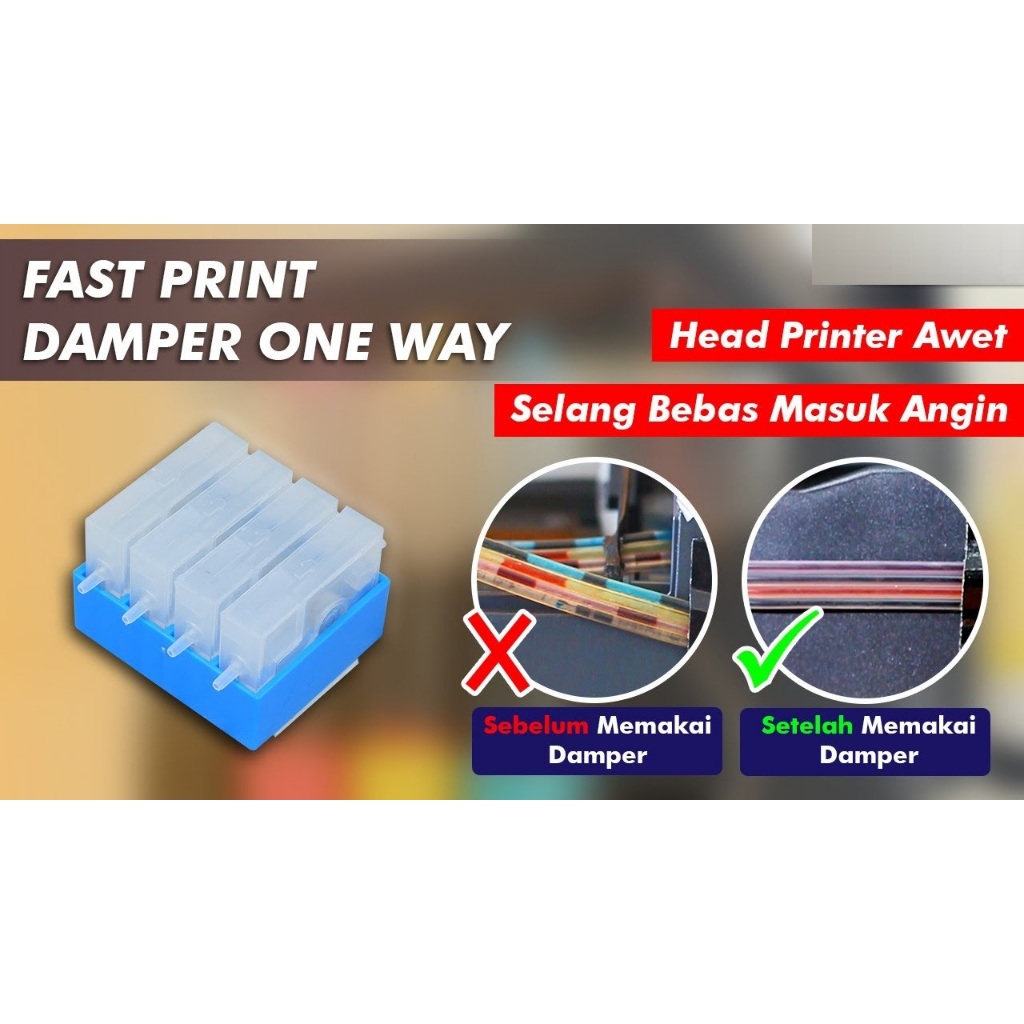 4 Colour CISS Ink Control One Way Valve Ink Damper For Canon/HP/Epson ...