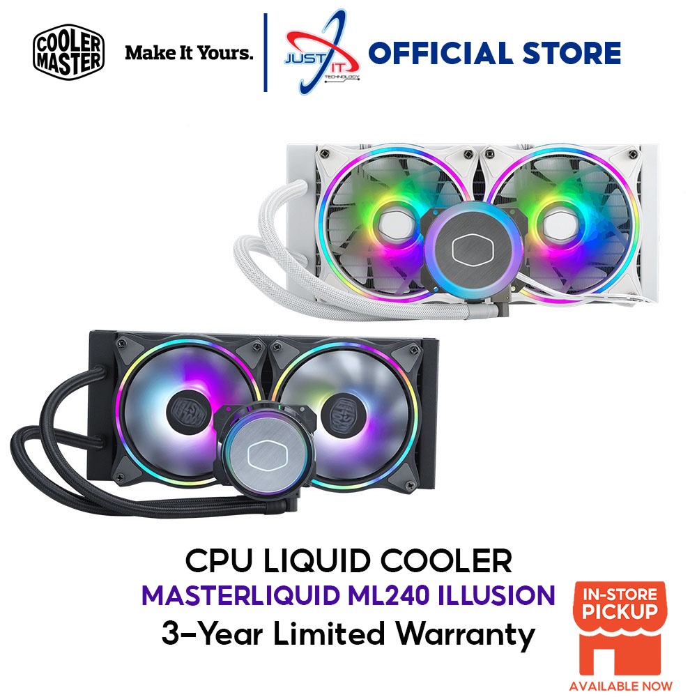 Cooler Master MasterLiquid ML240 Illusion CPU LIQUID LIQUID COOLER ...