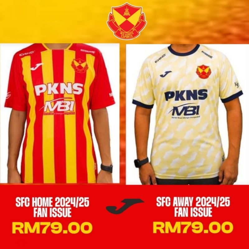 🔥AUTHENTIC JERSEY JOMA SELANGOR 2024/25 HOME KIT & AWAY SELANGOR FC ...