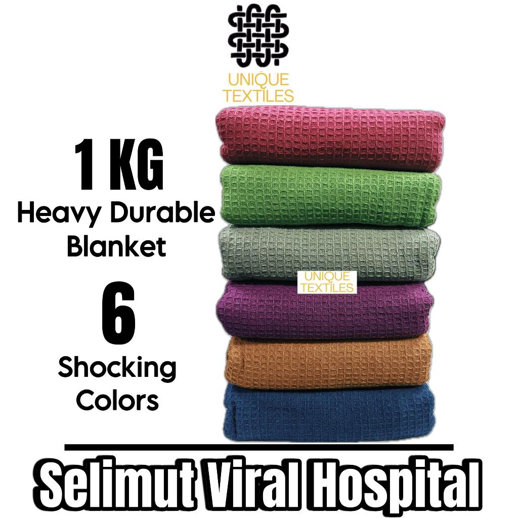 Selimut Viral Hospital: Waffle Blanket saiz 150x200cm Hospital Blanket ...