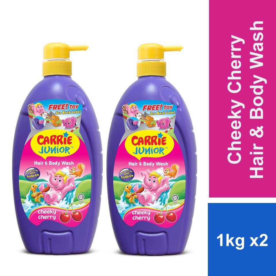 [Bundle of 2] Carrie Junior Hair & Body Wash - Cheeky Cherry (1000g ...