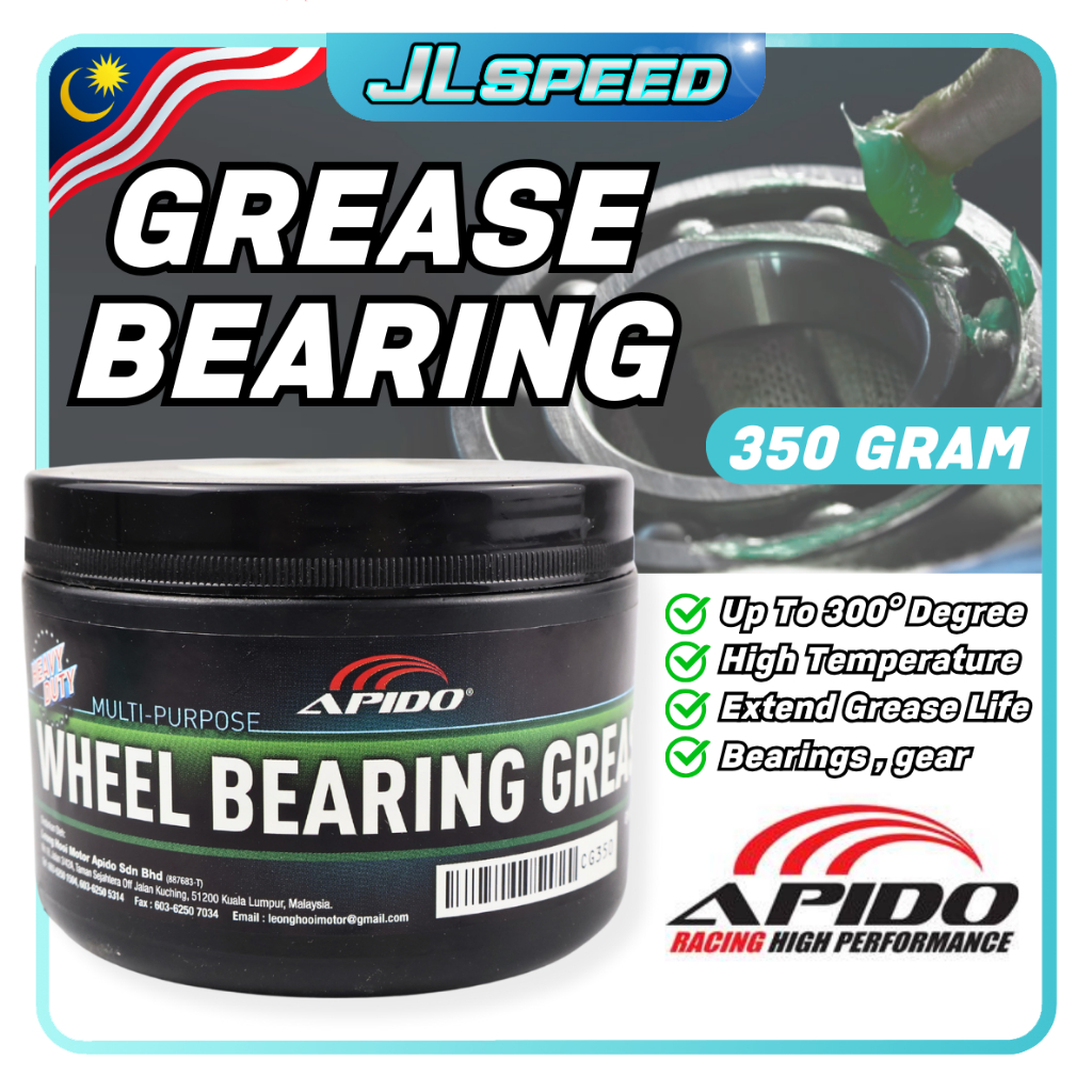 APIDO Heavy Duty Wheel Bearing Grease 350g Minyak Gris Oil Lubricant ...