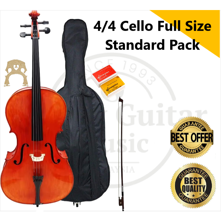 Beginner 4/4 Full Size Handmade Cello High Quality Wood Standard ...