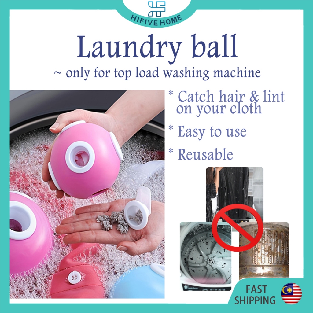 Laundry ball Washing Machine Lint and fur catcher Anti-Tangle Bola ...