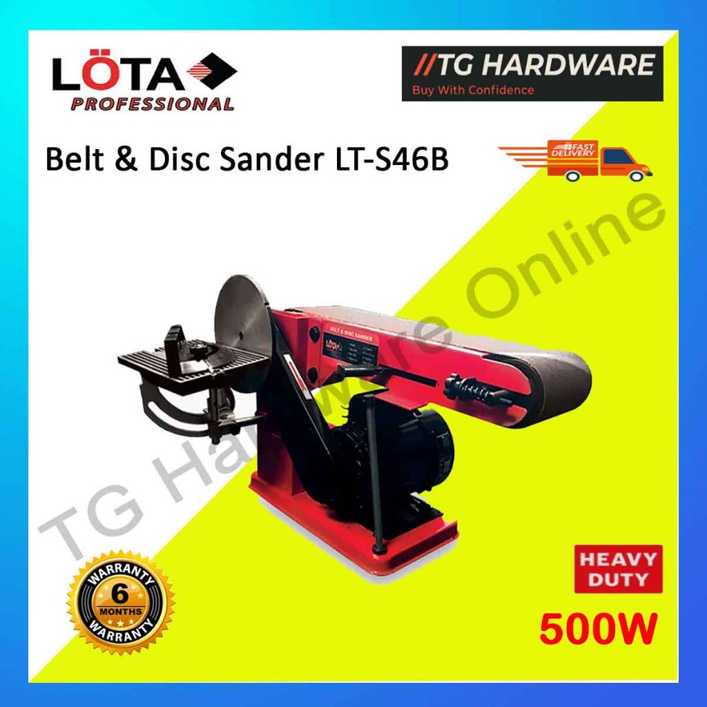 SUMOKING / LOTA 500W 4" x 6" Heavy Duty Industry Belt & Disc Sander ...