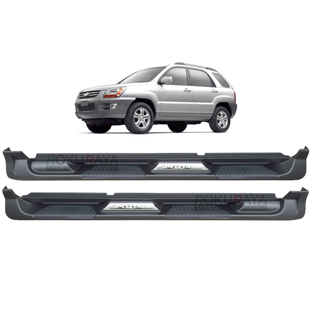 Kia Sportage 2nd Gen JE KM (2005 - 2010) Aluminium Side Foot Step Bar ...