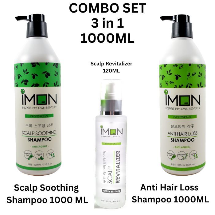Imon Anti Hair Loss Care 3 In 1 Combo Set 1000ML- Anti Hair Loss ...