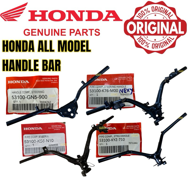 100% ORIGINAL HONDA HANDLE BAR RS150 EX5 DREAM RSX150 DREAM110 FI WAVE125 FI FUTURE FI ALPHA NEW ...