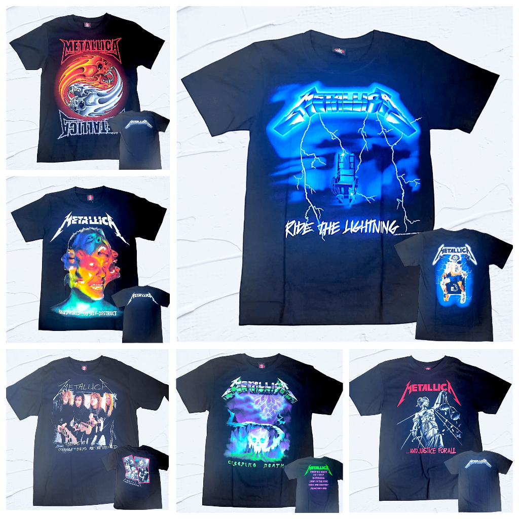 Baju Metallica Rock Yeah Band T-Shirt | Shopee Malaysia