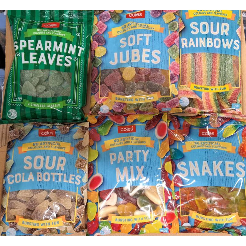 Coles Lollies Gummy Candy Snack | Shopee Malaysia