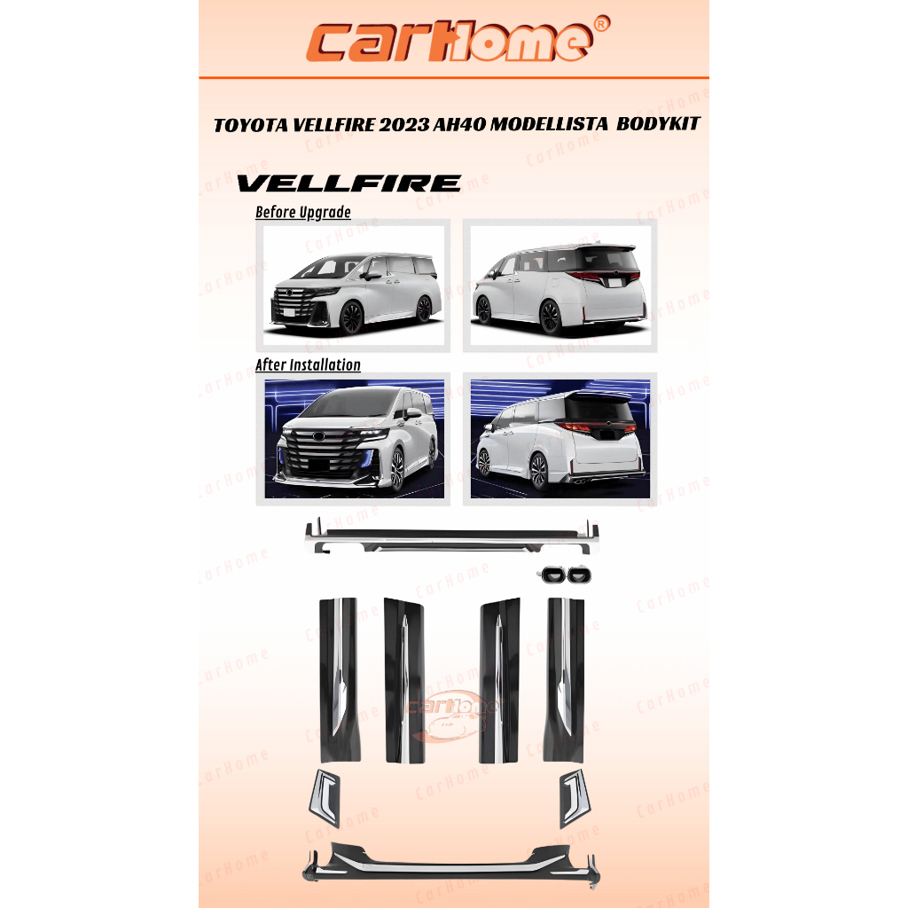 TOYOTA VELLFIRE 2023 2024 Modellista Body Kit AH40 AGH40 bodykit ...