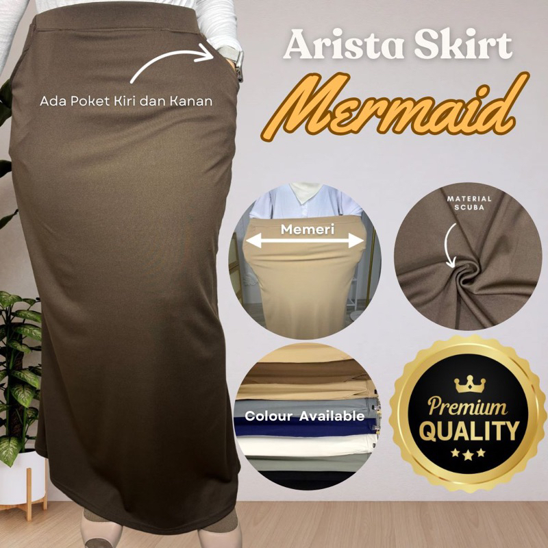 PLUSSIZE MURAH WOMEN MUSLIMAH ARISTA MERMAID SKIRT - NURULPLUSSIZE ...