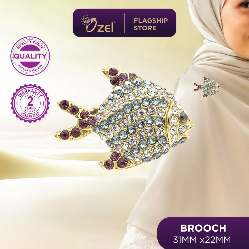 Ozel Nemo Fish Brooch Size SB191Kerongsang & Pin Tudung, Hijab, Songkok ...
