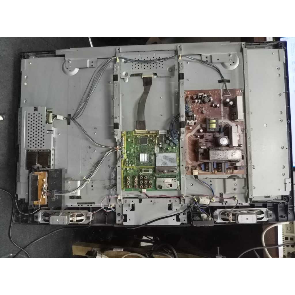 (1379) Panasonic TX-27LX80M Mainboard, Powerboard, Inverter, Tcon, Ribbon, LVDS, Cable.TV ...
