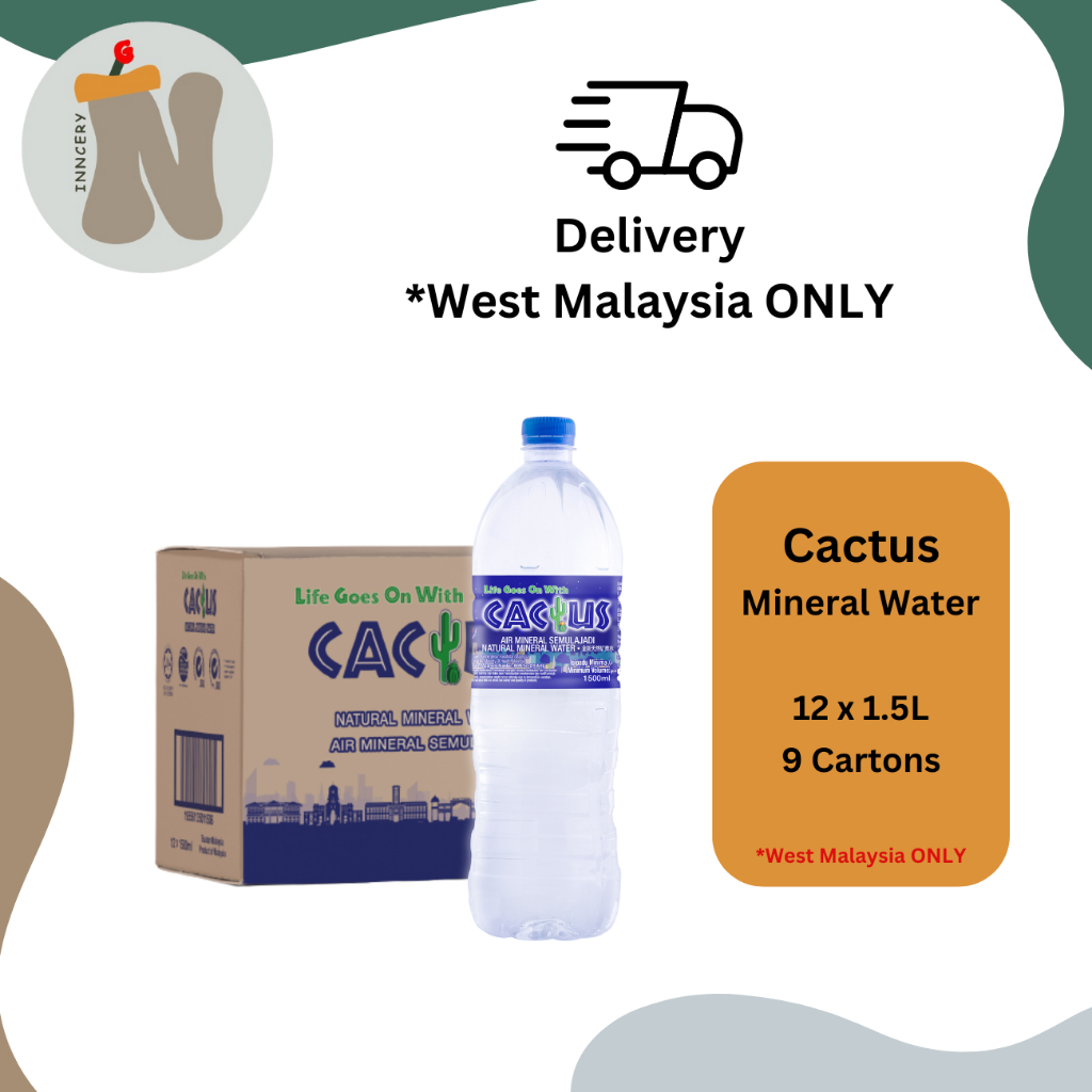 Cactus Mineral Water 12 x 1.5L (9-12Cartons) | Shopee Malaysia