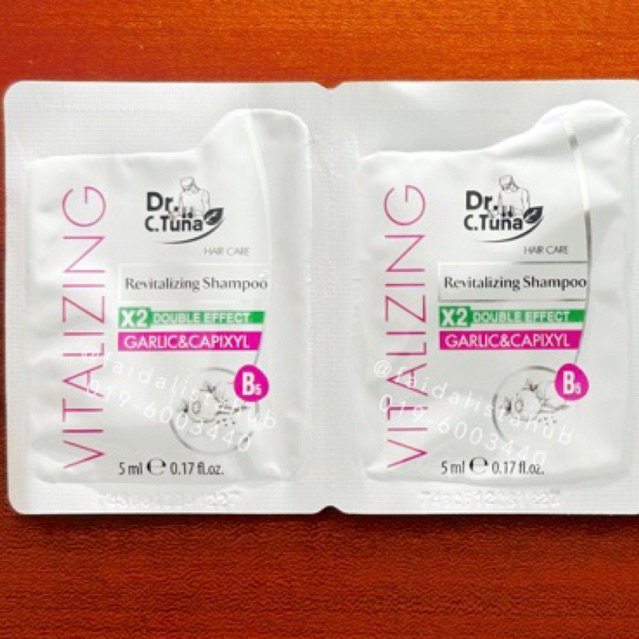 FARMASI Dr C. Tuna Sachet Revitalizing Hair Shampoo (2x5ml) | Shopee ...