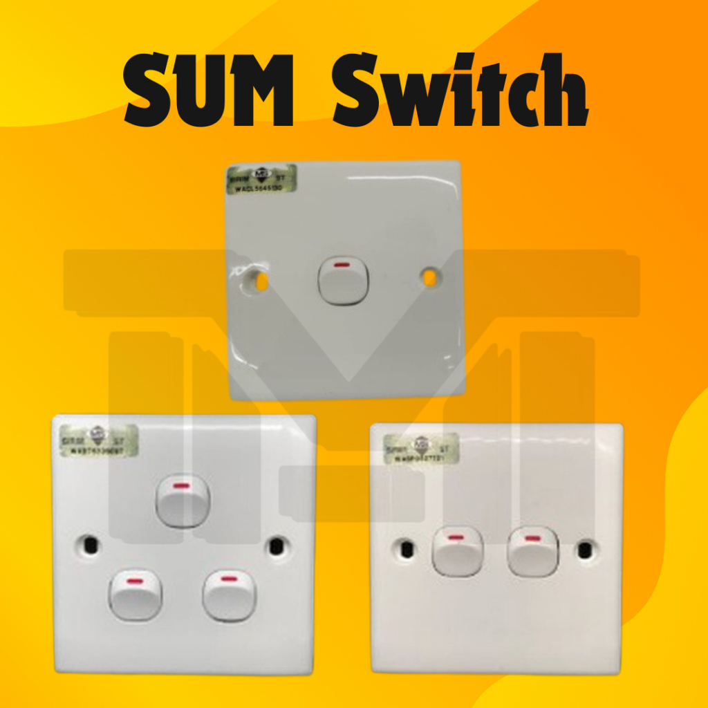 SUM Switch / Switches Outlet / Suis 1-3 Gang 1 Way | Shopee Malaysia