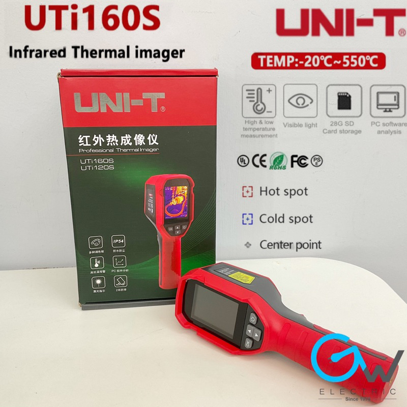 -20℃～550℃ UNI-T UTi160S Infrared Thermal Imager Resolution 160x120 ...