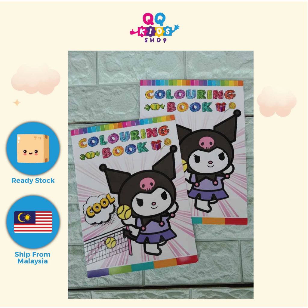 A5 Fancy Kuromi Colouring Book ( Jq8814Ee ) Buku Mewarna Kanak Kanak ...