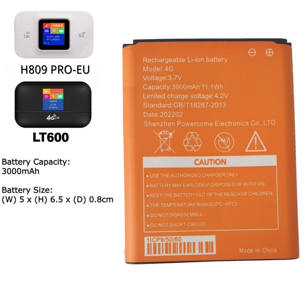 Baterry 3000MAH Moden Portable Wifi LT600 H809 PRO-EU 3000MaH Ori China ...