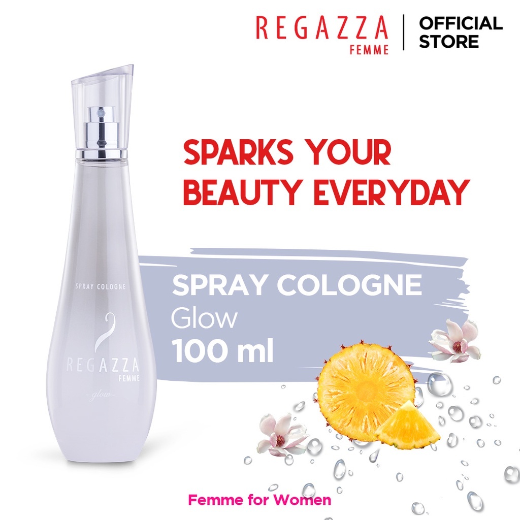 Regazza Spray Cologne Glow (White, 100ml) | Shopee Malaysia