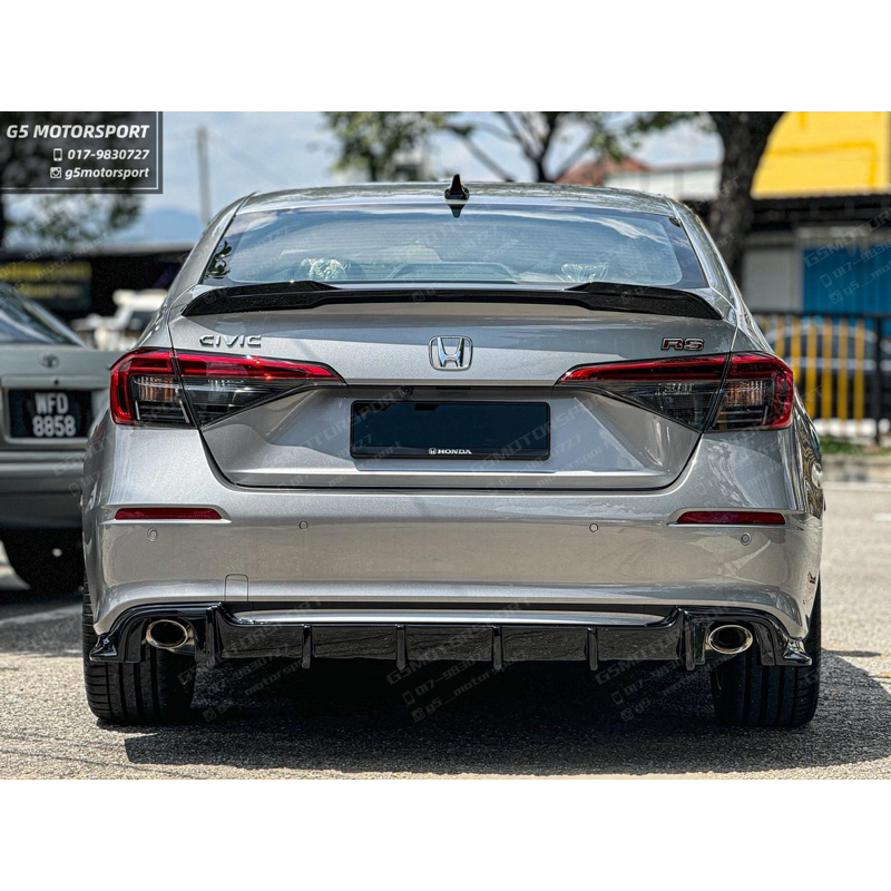 Honda Civic FE Rear Bumper Thai Diffuser (1 Pcs) | Shopee Malaysia