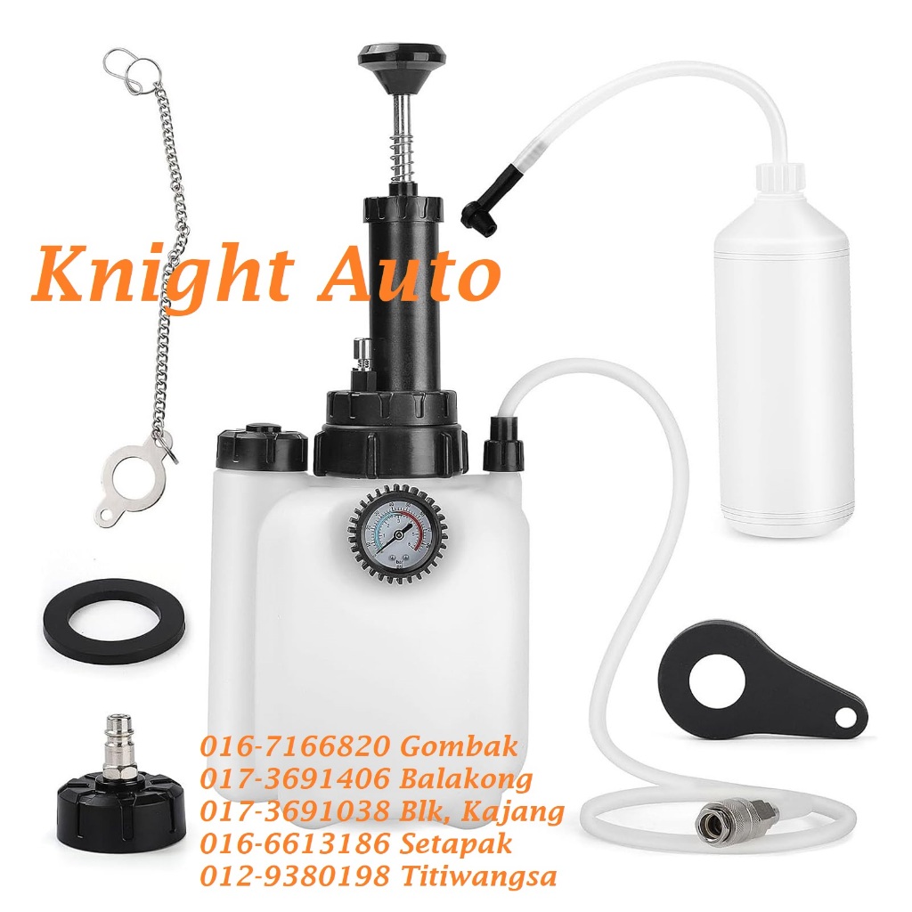 XR Tool Brake Fluid Bleeder Kit, Manual Oil Change Bleeding Tool, 3L ...