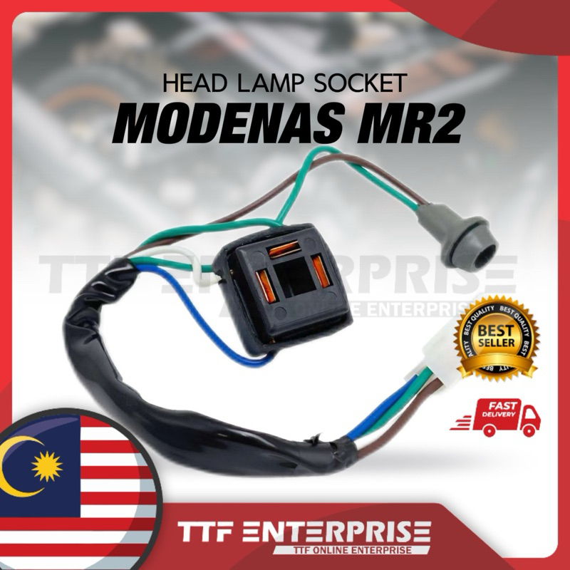 MODENAS MR2 HEAD LAMP SOCKET LAMPU SOCKET DEPAN SOCKET FRONT HEAD LIGHT ...