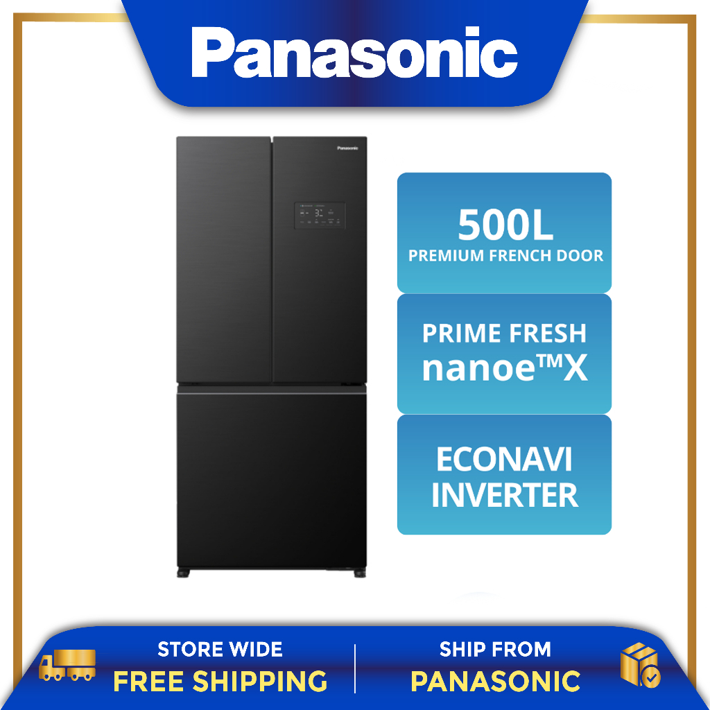 PANASONIC NR-CW530H (500L) PREMIUM FRENCH DOOR REFRIGERATOR PRIME FRESH ...