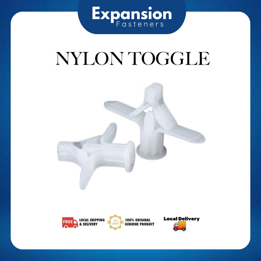 NYLON TOGGLE Nylon Butterfly Wall Plug for Hollow Partition Wall ...