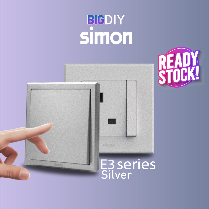 Simon E3 Series (Silver) Switch / Switches & Socket Outlet (BIGDIY ...