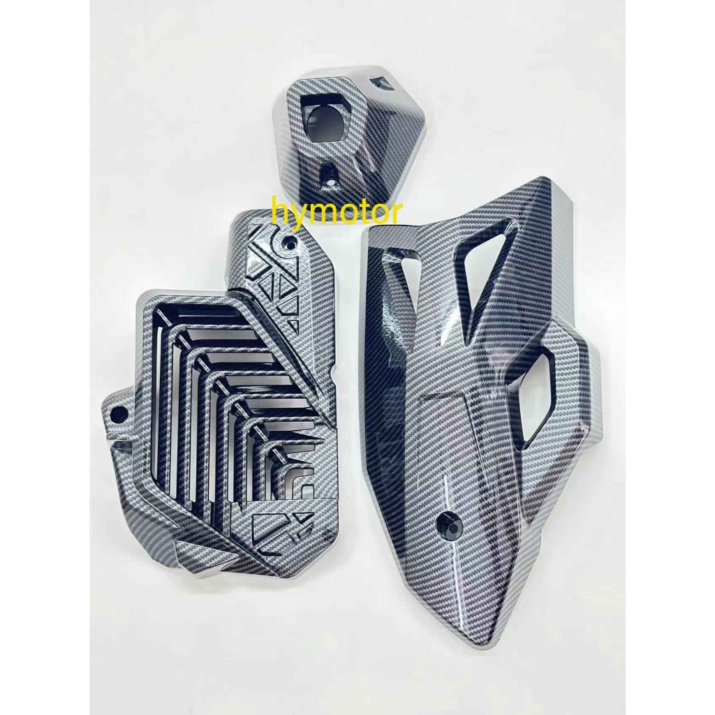 ADV160 set Package 3 in 1 carbon Exhaust cover cap coolant cover ADV ...