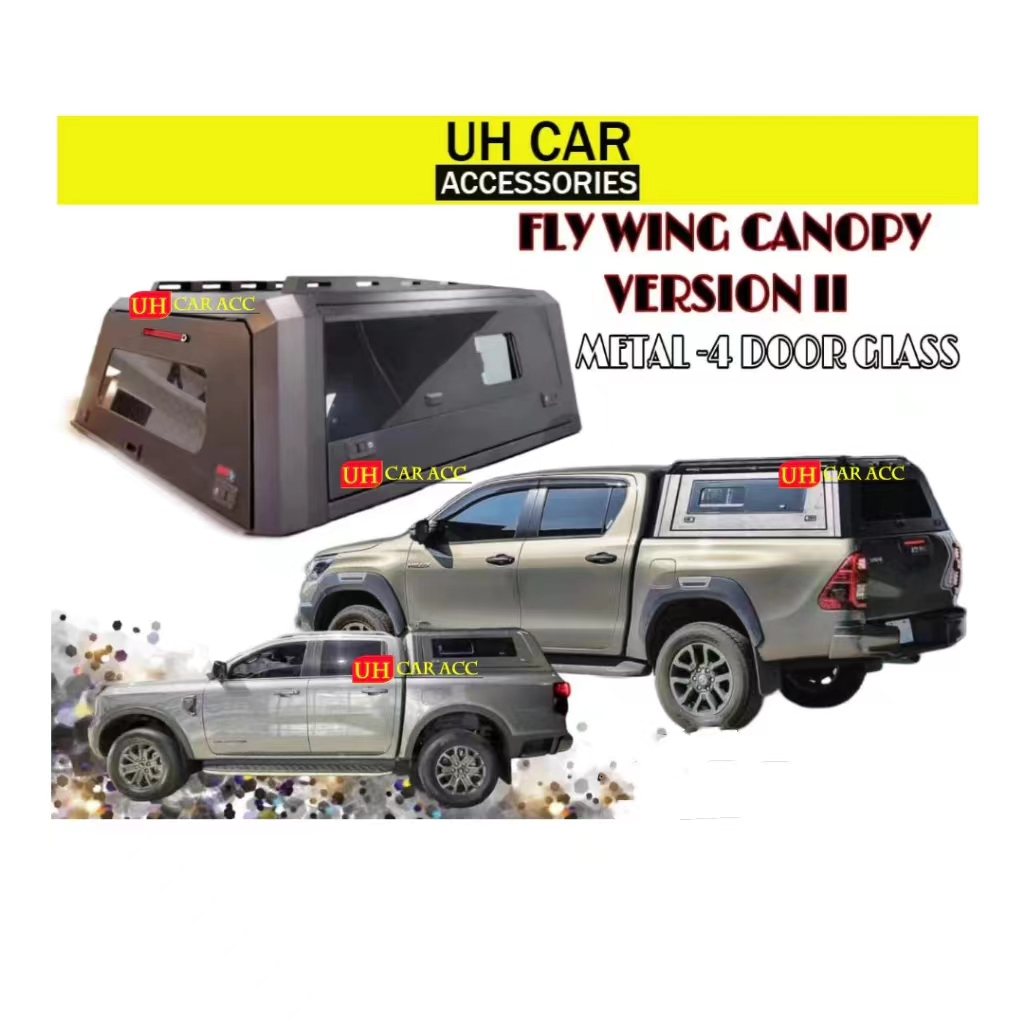 NISSAN NAVARA NP300 PRO4X D40 FLY WING METAL CANOPY | Shopee Malaysia