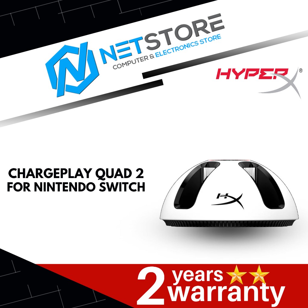 HYPERX CHARGEPLAY QUAD 2 FOR NINTENDO SWITCH - 6Y2G7AA | Shopee Malaysia