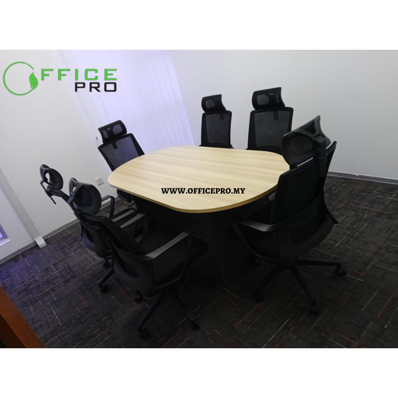 Oval Shape Meeting Table Conference Table 会议桌 6 Feet/8 Feet | OFFICEPRO ...