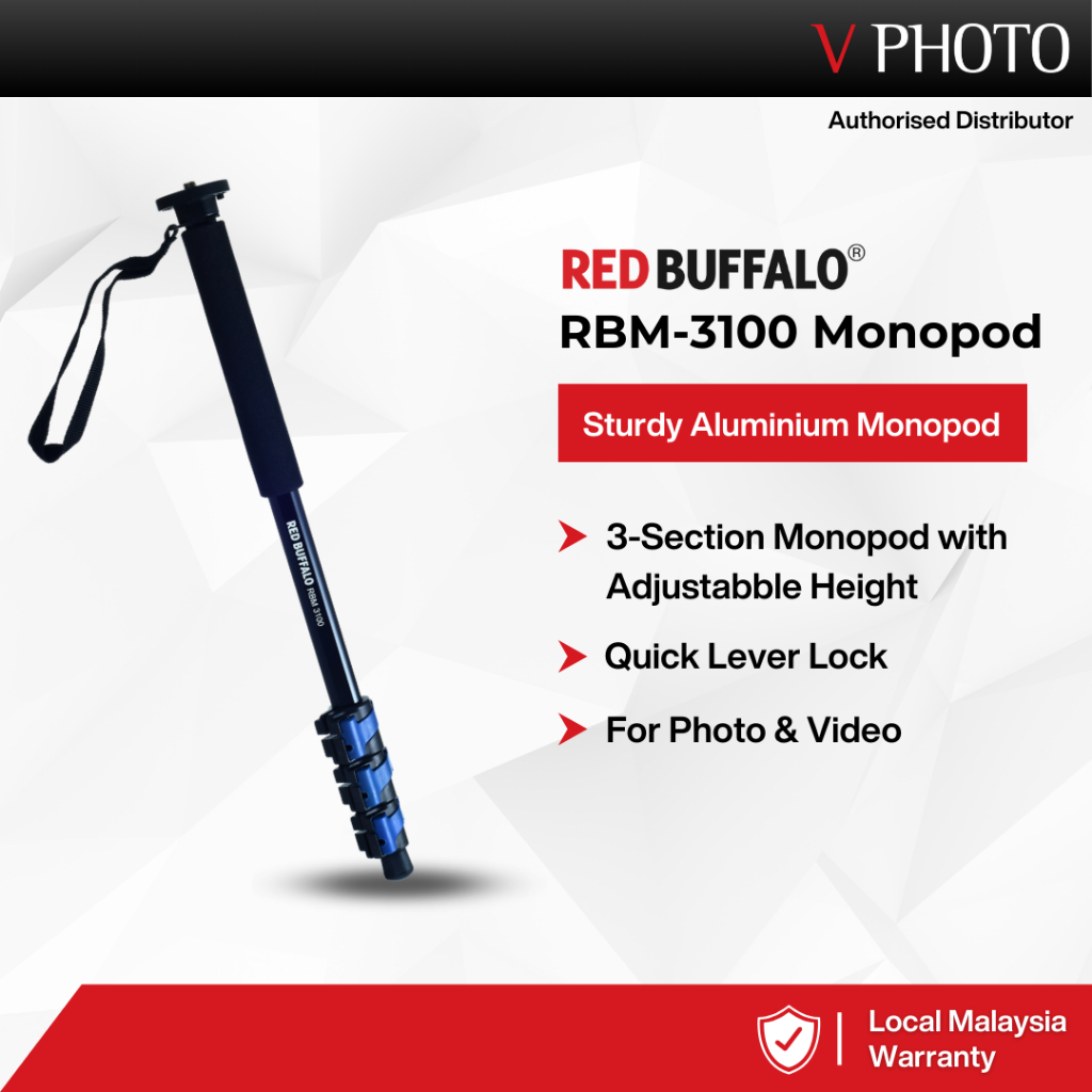 RED BUFFALO RBM-3100 MONOPOD with BLUE LOCK | Shopee Malaysia