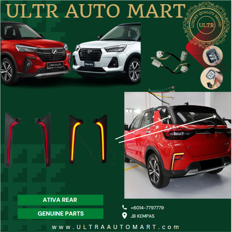 PERODUA ATIVA TOYOTA RAIZE REAR SIDE PILLAR COVER LED RUNNING SIGNAL ...