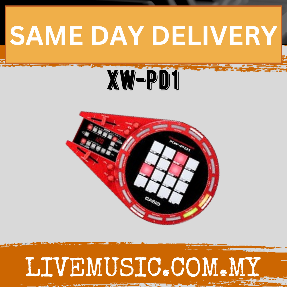 Casio XW-PD1 Trackformer Groove Center Electric Drum Module - Red ...