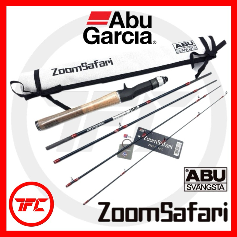 ABU GARCIA Zoom Safari ZMSC-565L ZMSC-665M Travel Baitcast Rod Series Casting BC Baitcasting ...