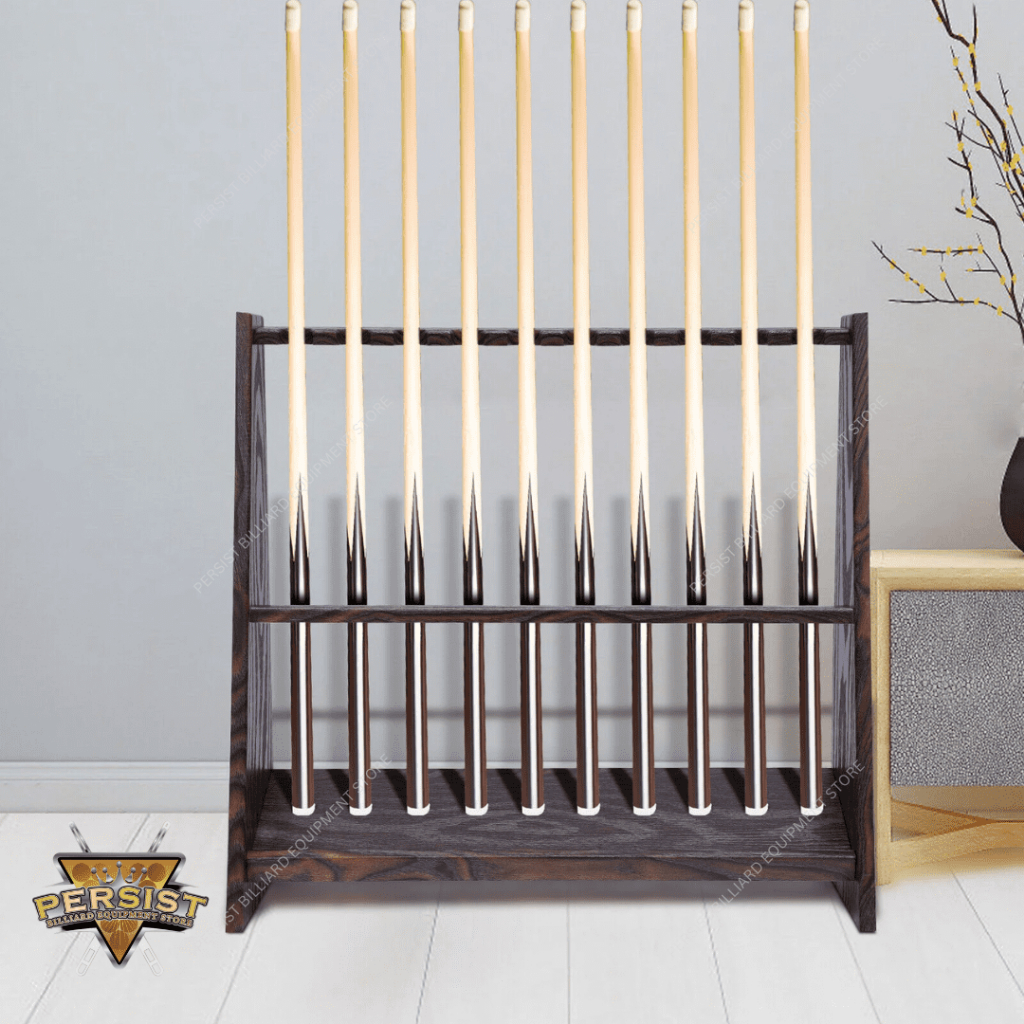 10 Slot Cue Rack for Snooker and Pool - Durable Billiard Equipment ...