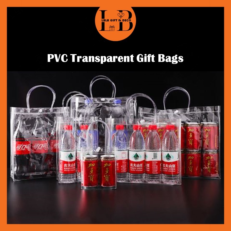 PVC Transparent Gift Bags Door Gift Bags Wedding Gift Bags Goodies Bags ...