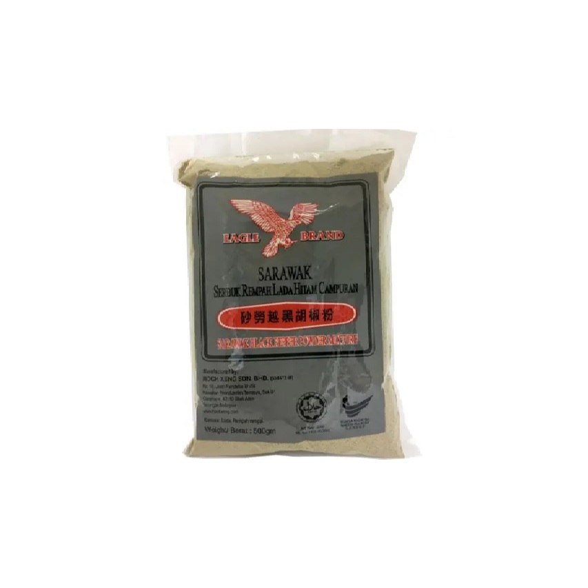eagle brand sawawak serbuk rempah Lada hitam campuran 500g | Shopee ...