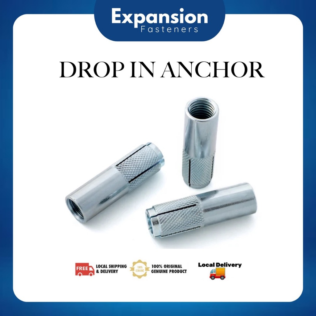 Drop In Anchor / Anchor Plug / Wall Plug 1/4 / 5/16 /3/8 /1/2 /5/8 ...