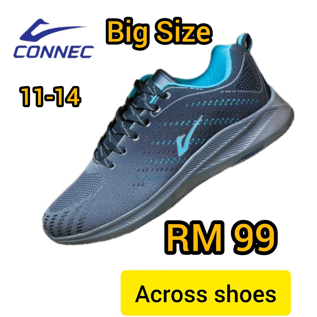 Original CONNEC Lightweight Sneaker Shoe Big Size ADL-8477B (Grey ...