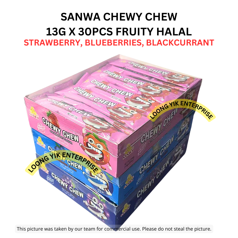 SANWA CHEWY CHEW 13G X 30PCS FRUITY HALAL | Shopee Malaysia
