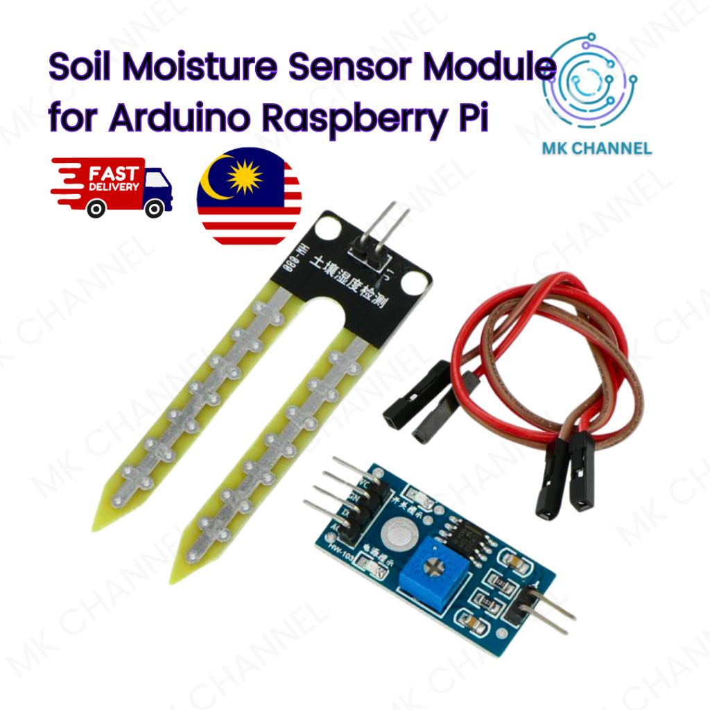 Soil Moisture Sensor Module for Arduino Raspberry Pi | Shopee Malaysia