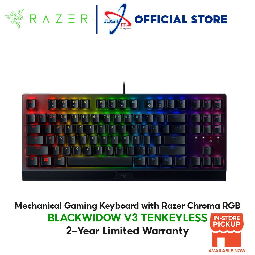 Razer BlackWidow V3 Tenkeyless RGB Mechanical Gaming Keyboard - Green ...