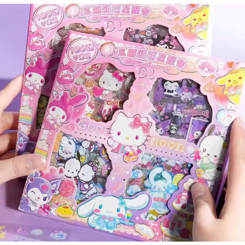 Shou Zhang 100pcs Sticker Set / Kawaii PVC Stickers Gift Box / Cute ...
