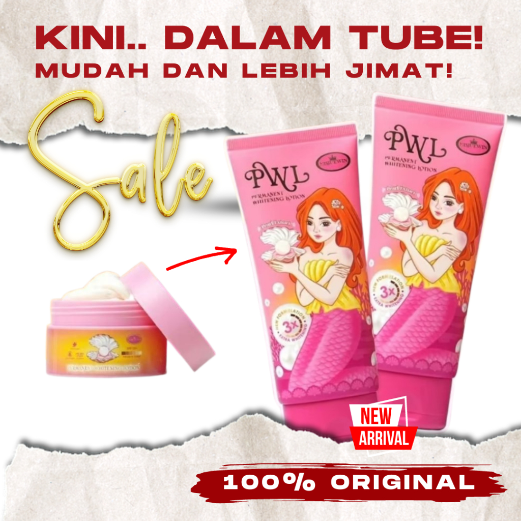 100G TUBE (NEW) PWL PERMANENT WHITENING LOTION BARU | Shopee Malaysia